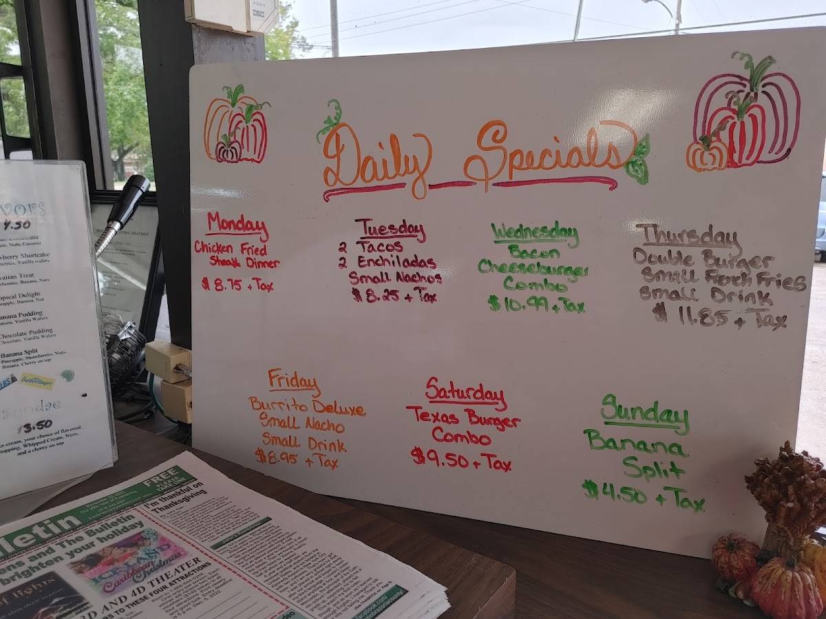 Menu at Red Top Restaurant, Clute
