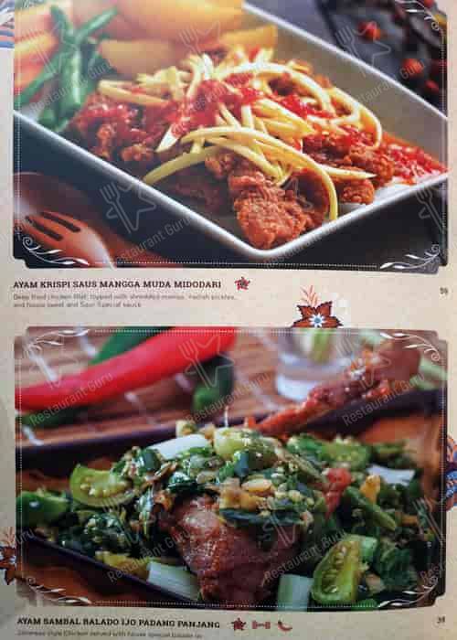 Menu at REMBOELAN restaurant, West Jakarta, Unit L1 - 118 & L1 - 119