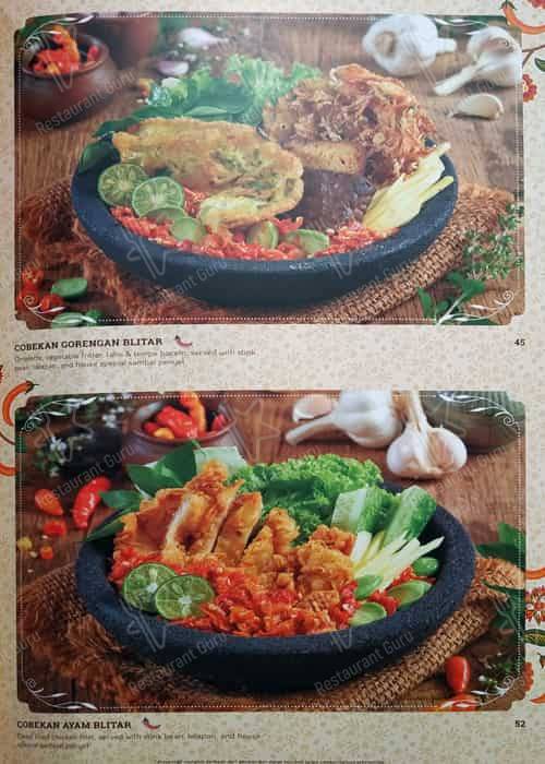 Menu at REMBOELAN restaurant, West Jakarta, Unit L1 - 118 & L1 - 119