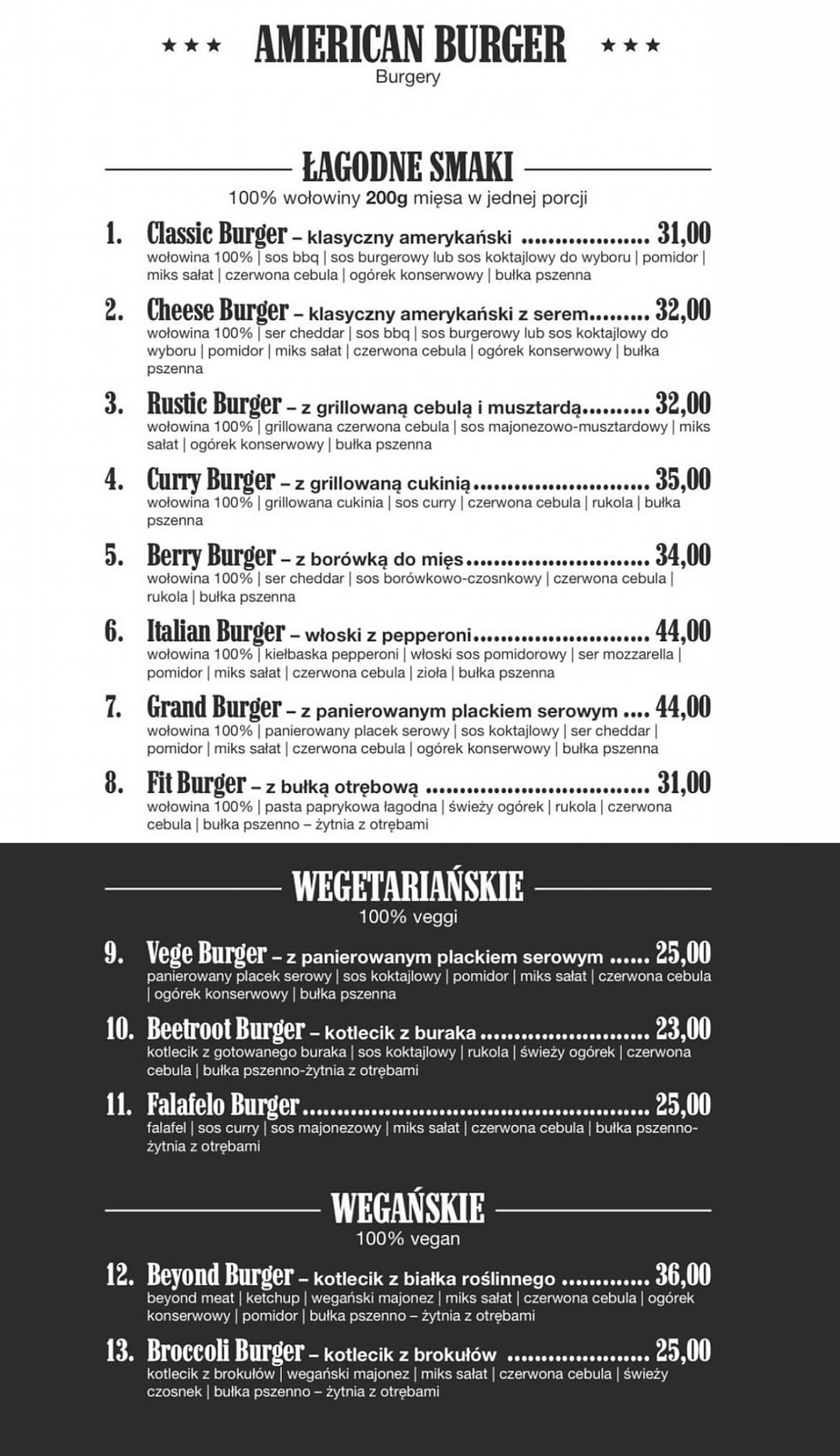 Menu at Restauracja Grill Way Bar, Wyszkow
