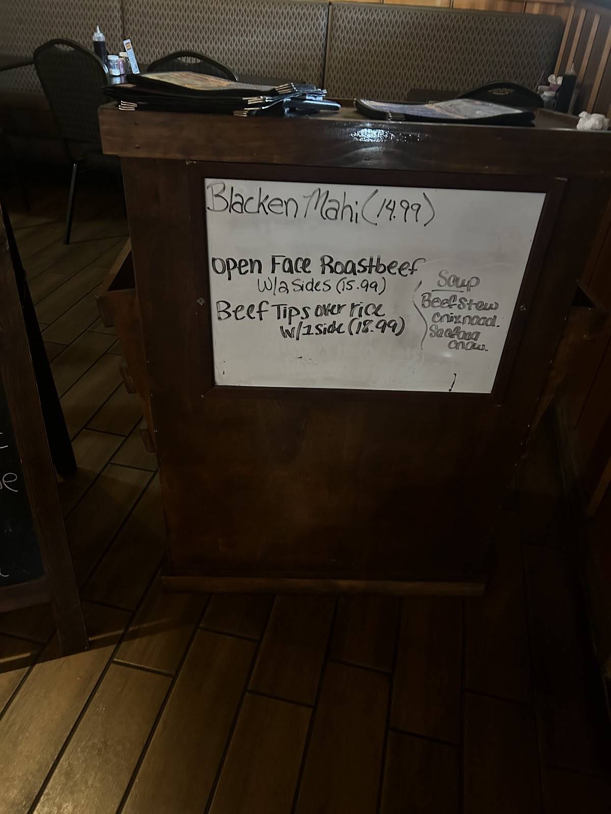 Menu at 207 Diner restaurant, East Palatka