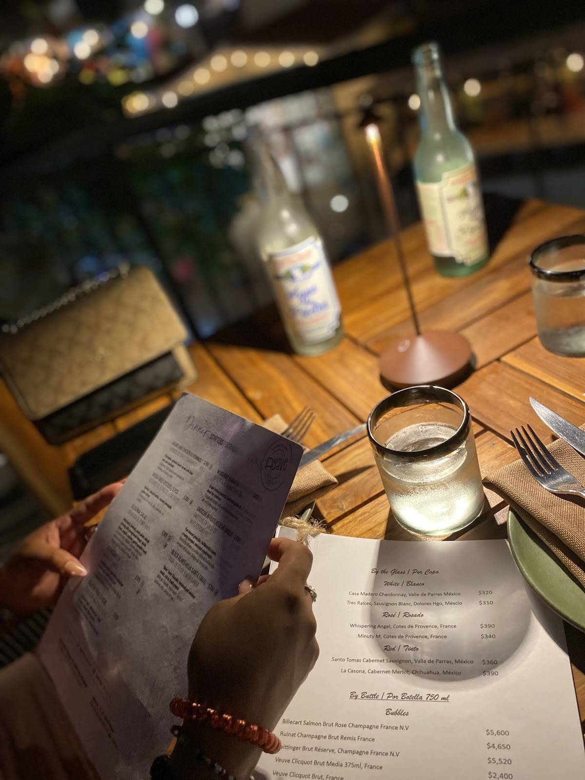 Menu at AGAVE Kitchen restaurant, San José del Cabo