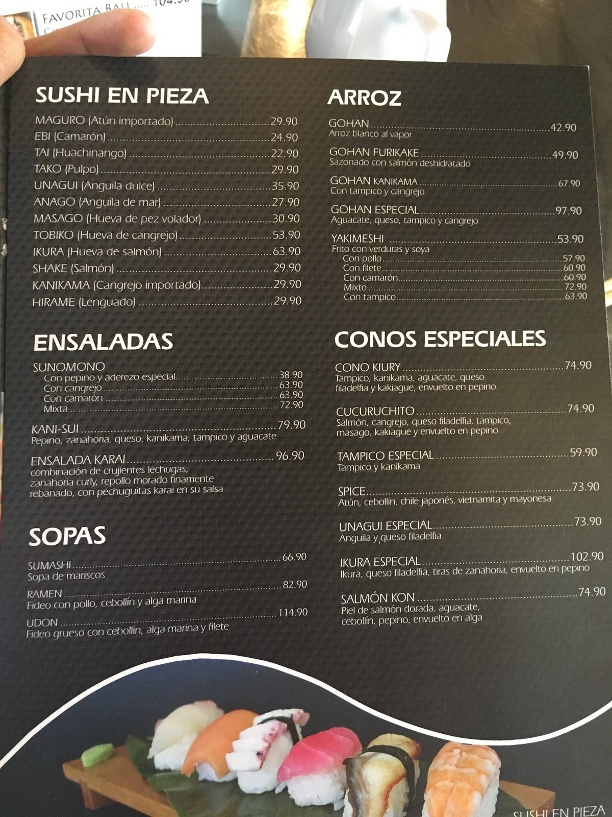 Carta del restaurante Akari Sushi Express - Ortiz Mena, Chihuahua ...