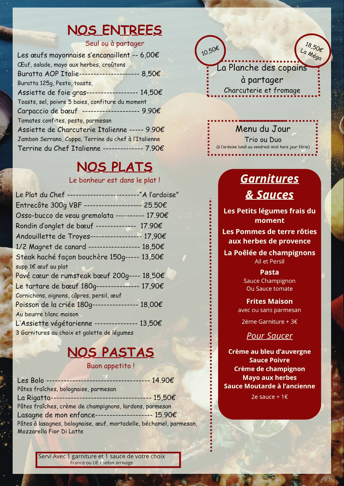 Menu au Restaurant Arena (Bistrot, Grill, Pizza), Doué-la-Fontaine