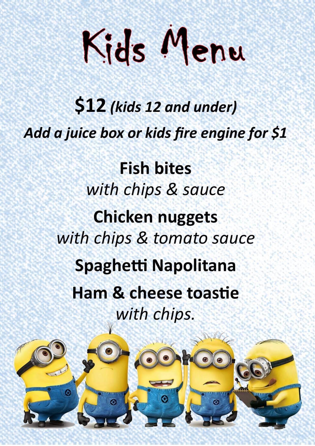 Menu at Attfield 39 restaurant, Maddington
