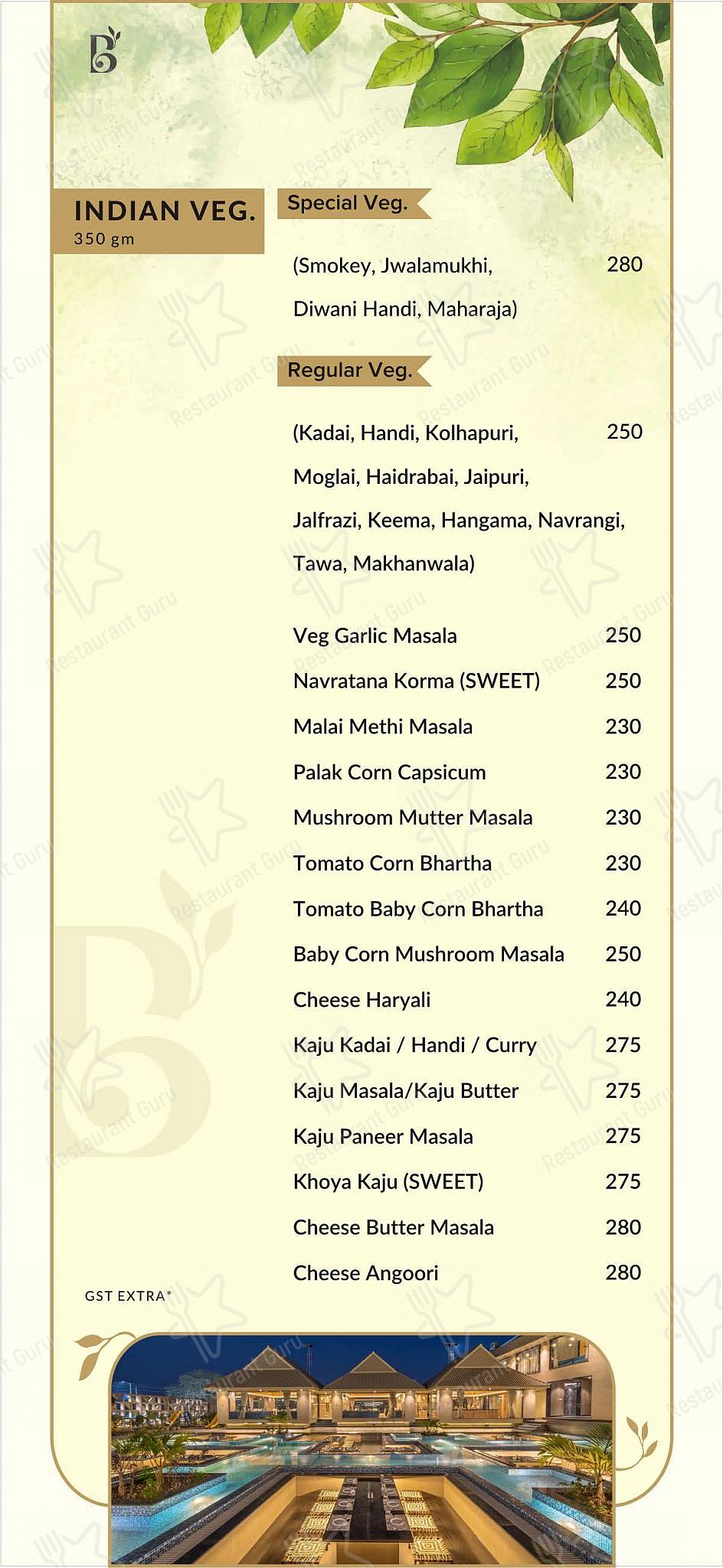 Menu at BAGH-ONE BANQUETS & RESTAURANT, Ahmedabad