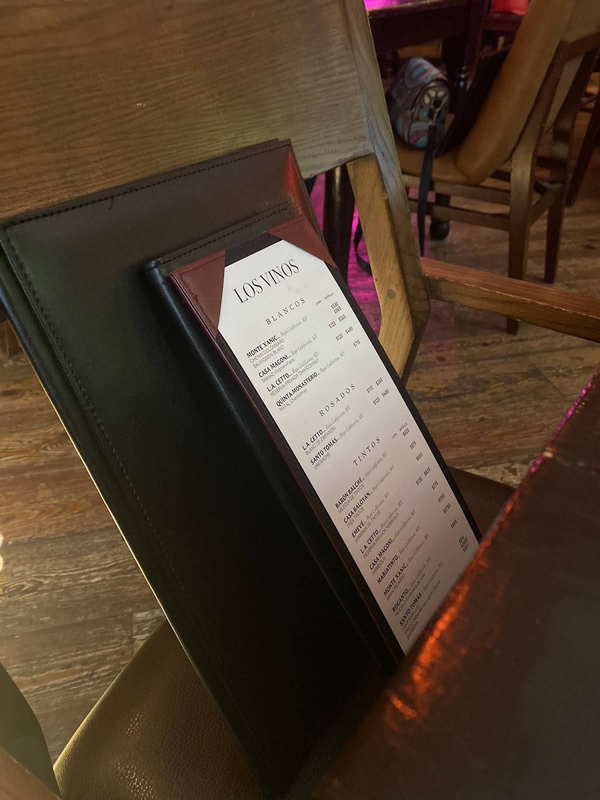 Carta del restaurante BODEGA 8, Mexicali