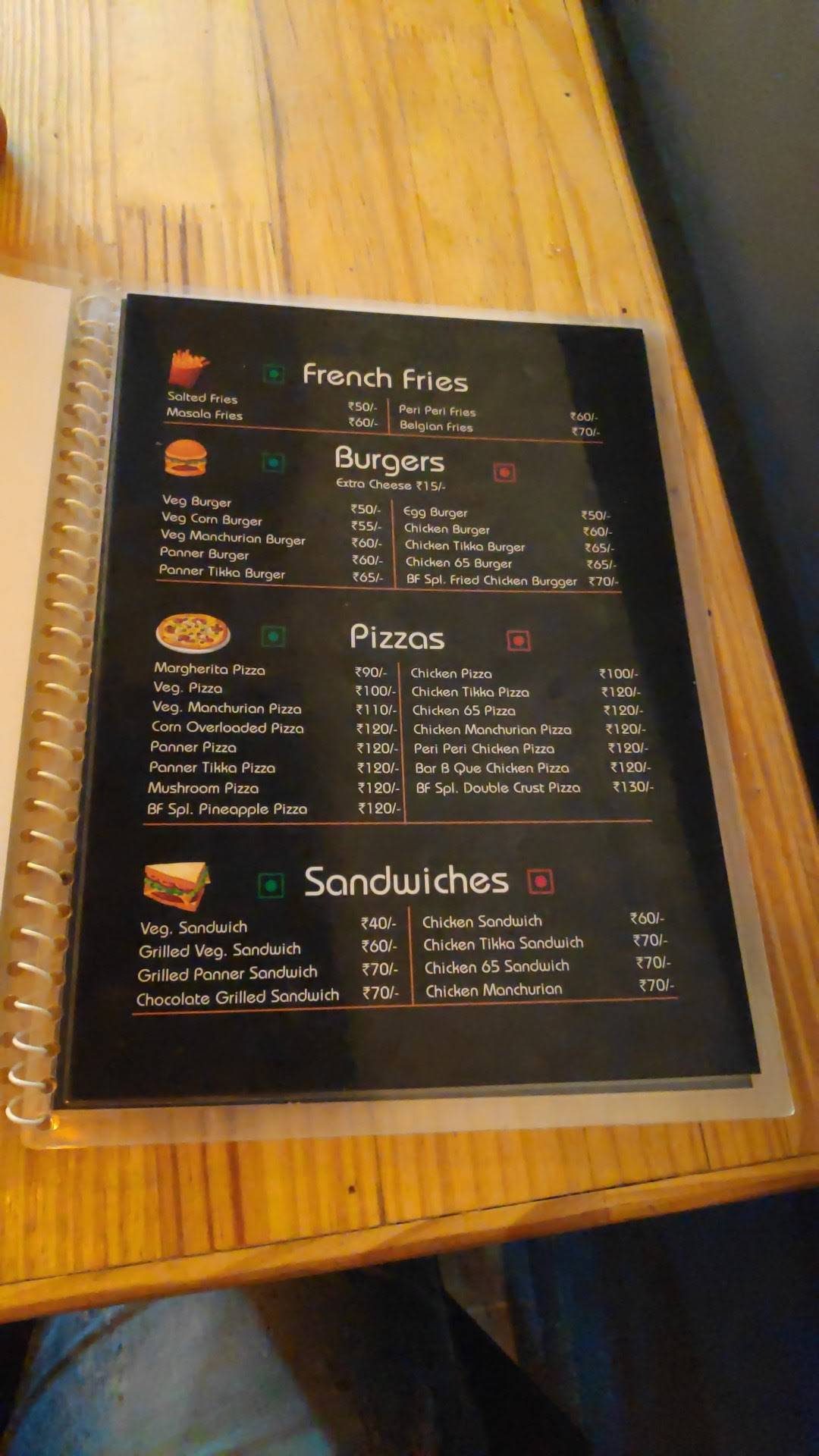 Menu at Backen Fresh Bakery, Hyderabad
