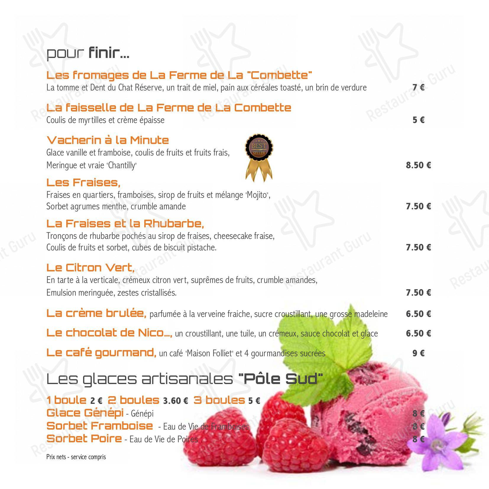 Menu au Brasserie Les Barjots, Chambéry