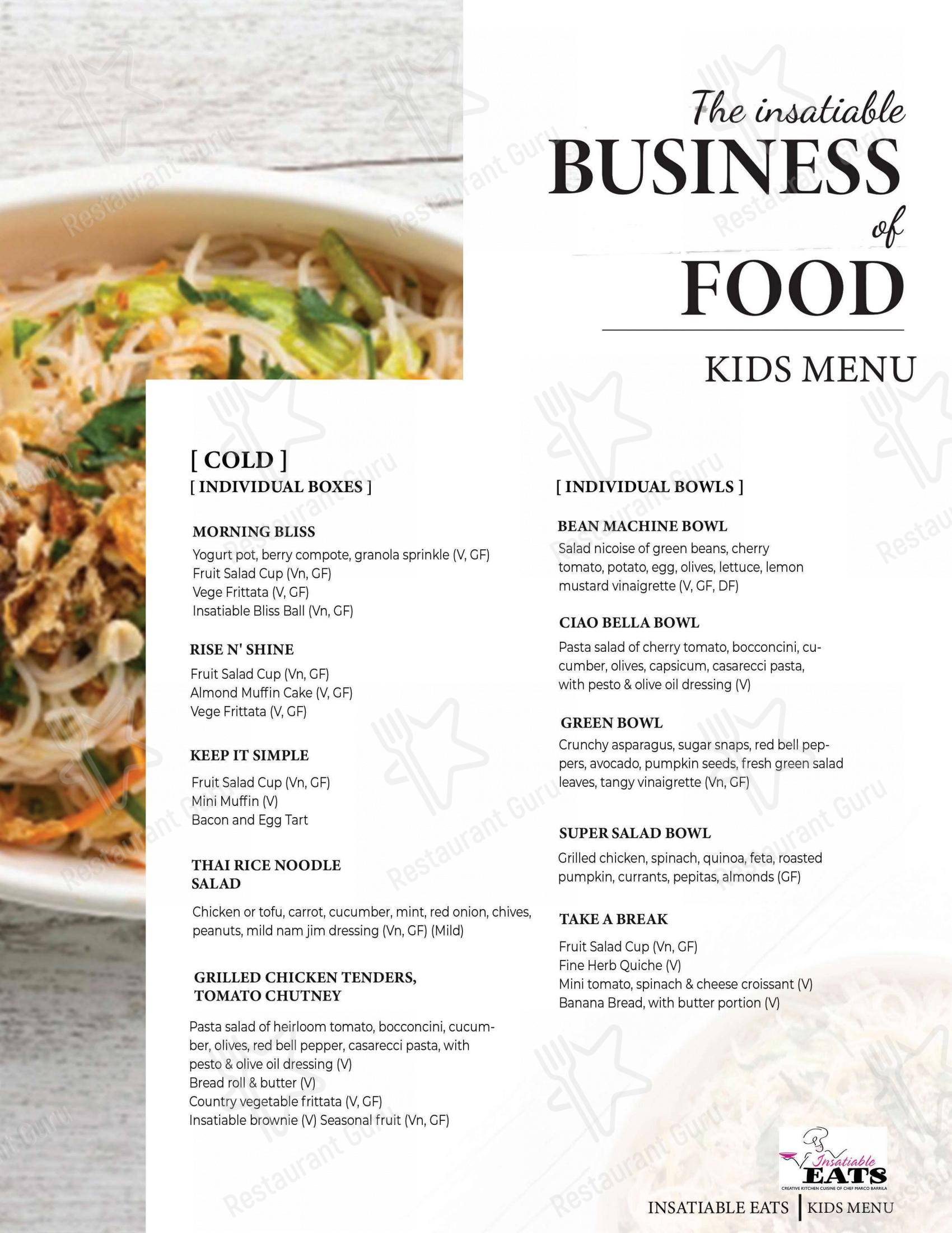 Menu at Barrila's Pastaria Restaurant & Bar + Catering Services & Event ...