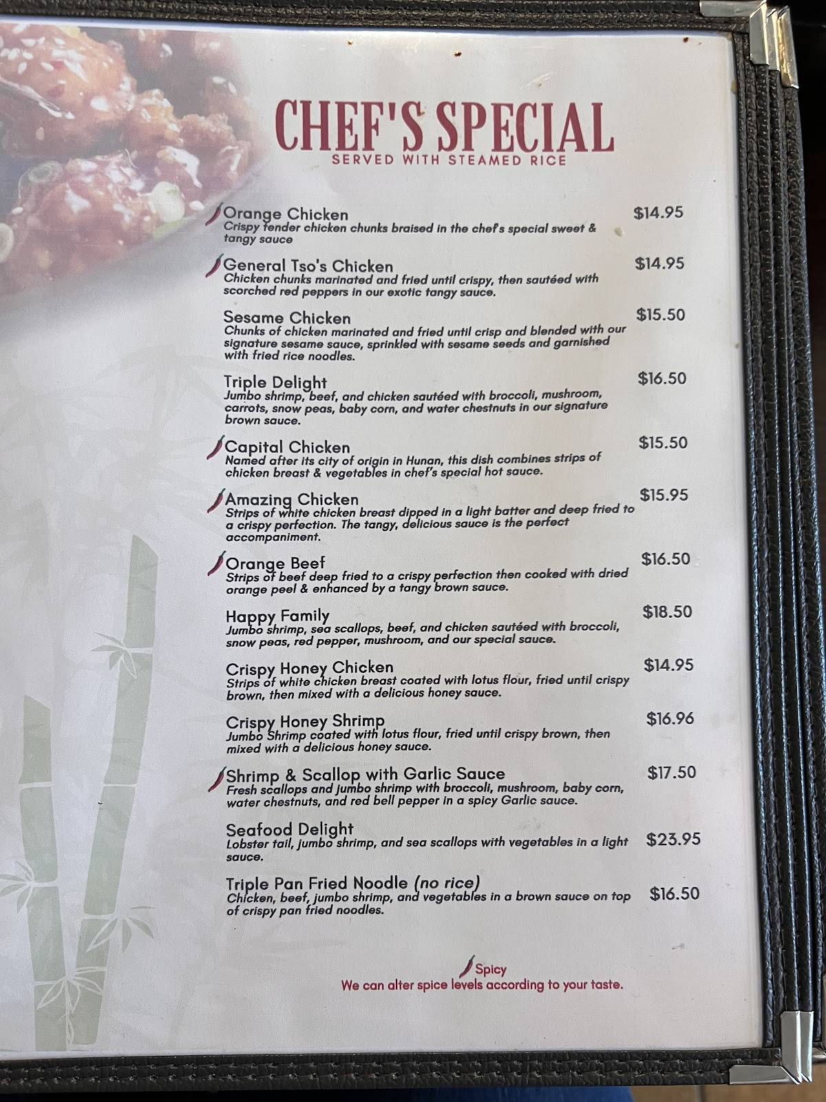 Menu at C. C. Wok restaurant, Midlothian