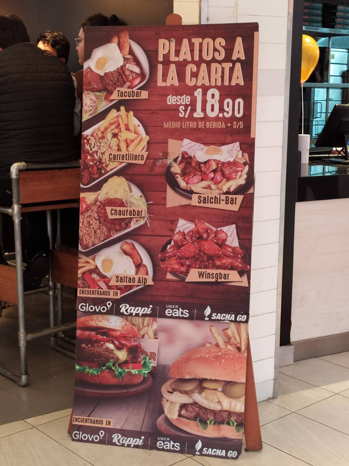 Carta de CARNIBAR, Santiago de Surco, Av. Javier Prado Este 4200