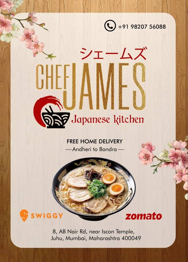 Menu at CHEF JAMES JAPANESE KITCHEN, Mumbai