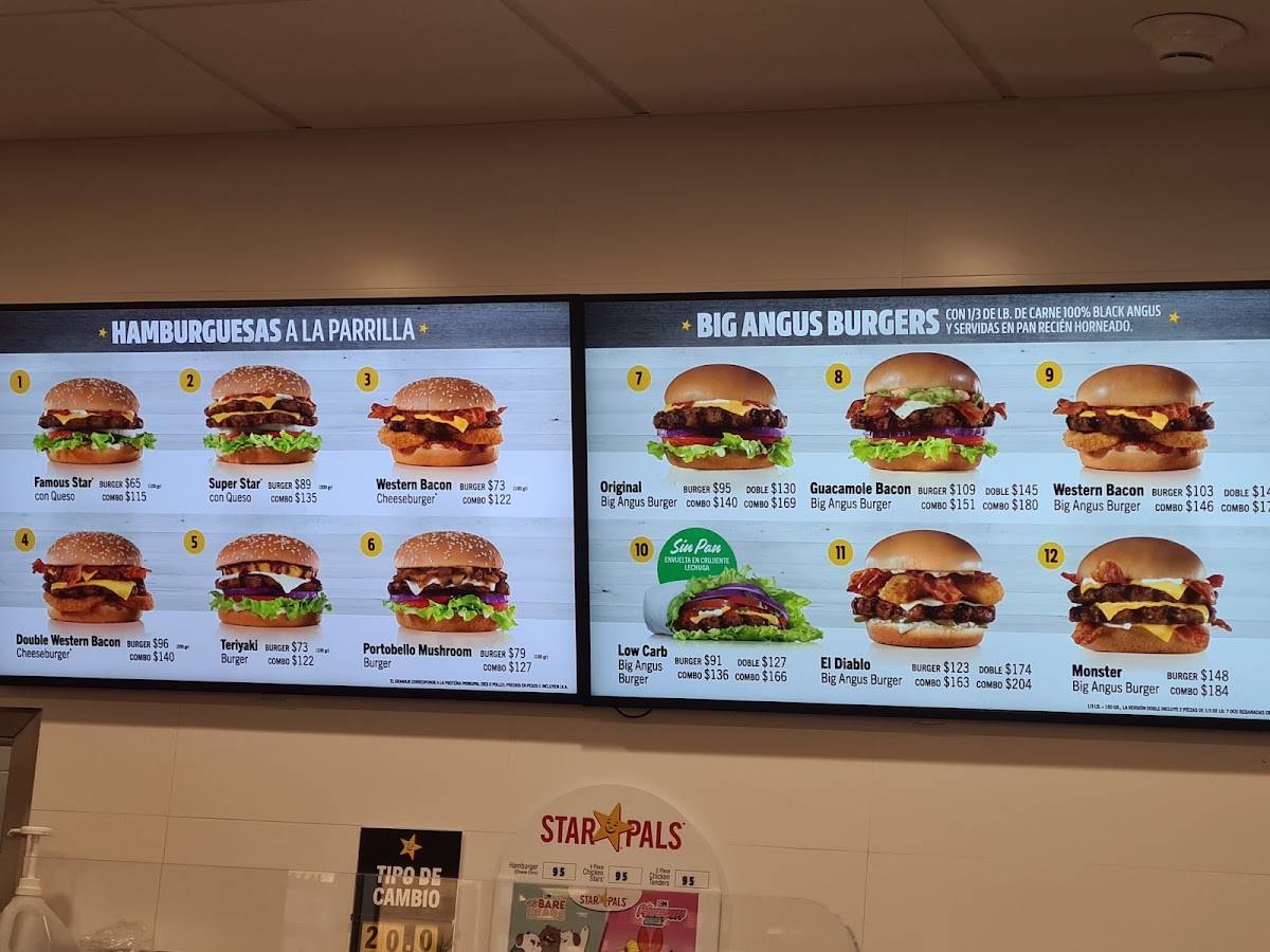 Carta del restaurante Carl's Jr. Plaza Las Alondras, Tijuana