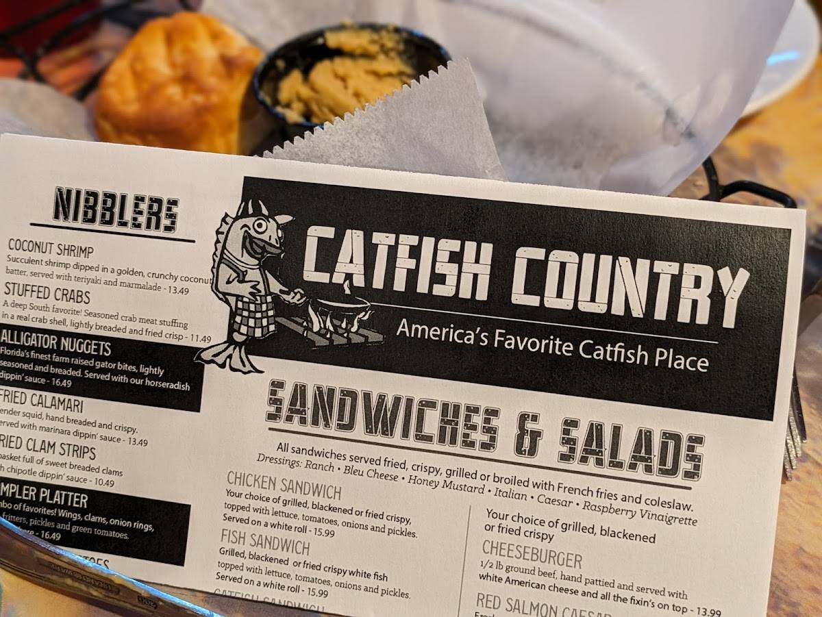 Menu at Catfish Country Restaurant, Bartow