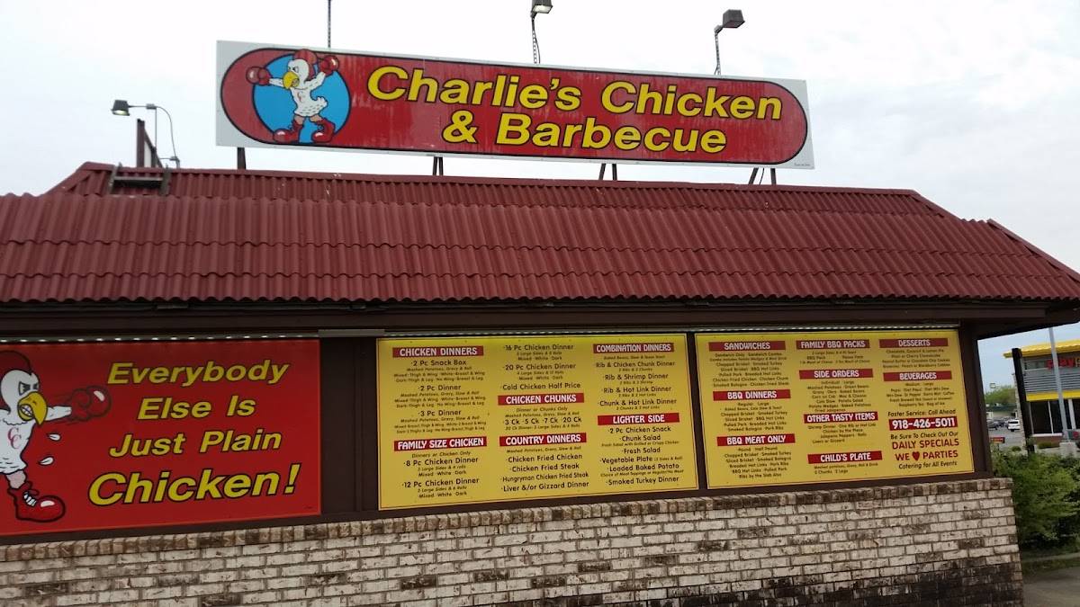 Menu at Charlie's Chicken & Barbecue, McAlester