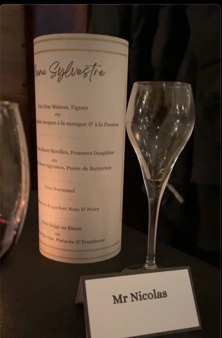 Menu at Chez Alain restaurant, Lisieux