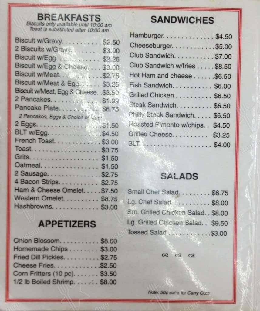 Menu at Country Vittles restaurant, Crossett, 301 Main St