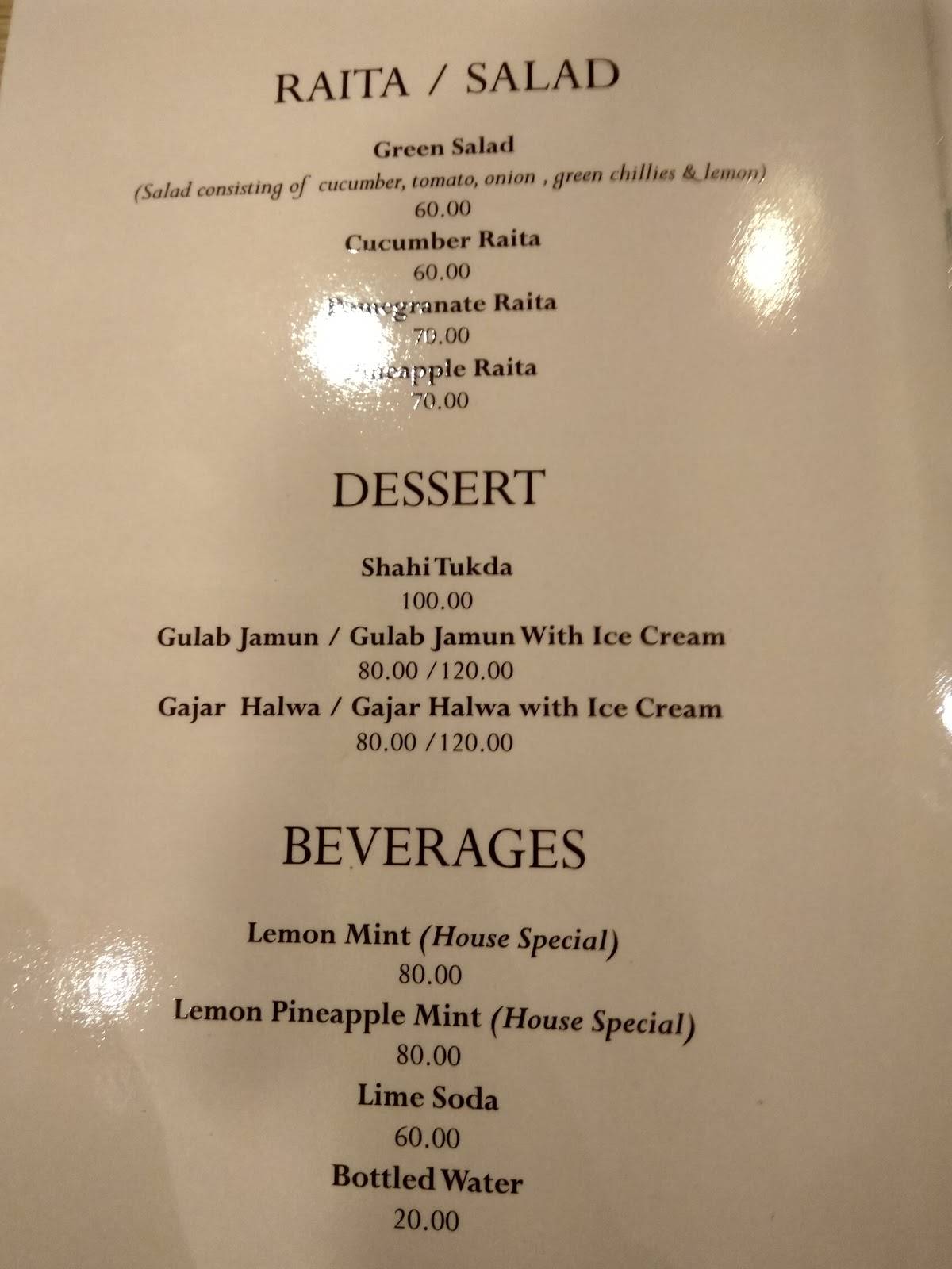 Menu at Dadi's Kitchen, Bengaluru, WJP5+925