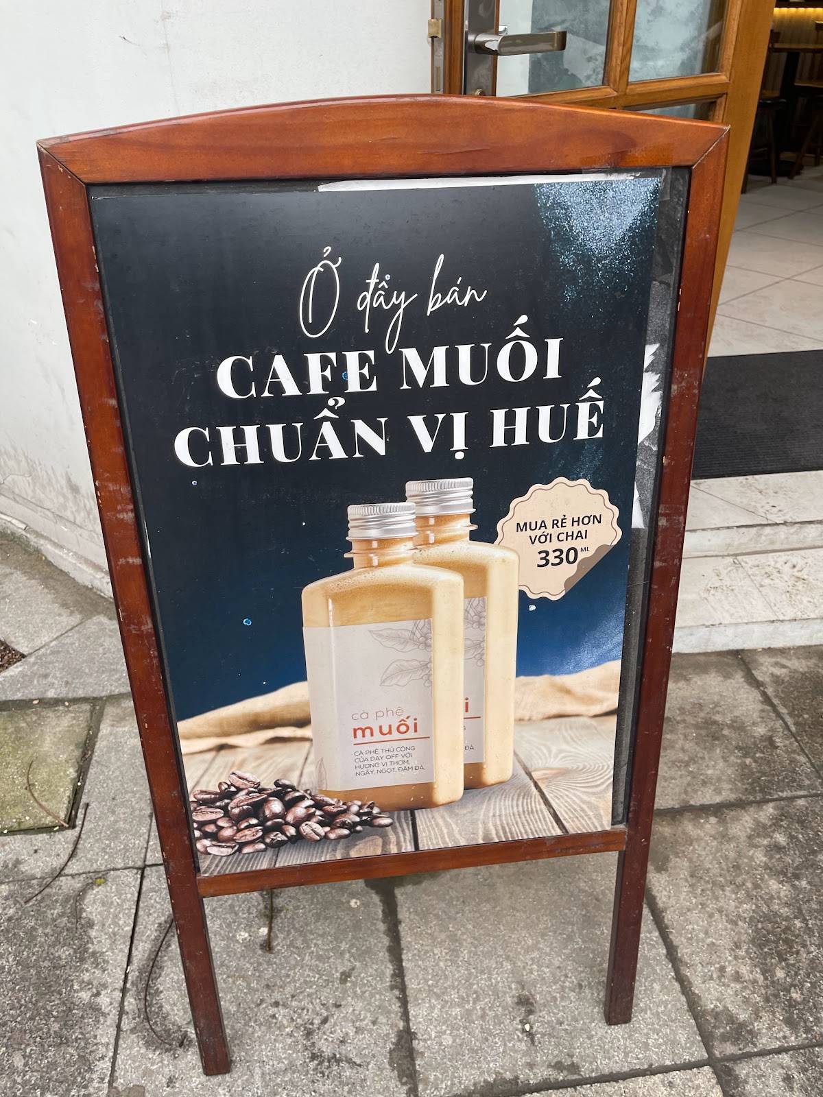 Menu at Day Off Coffee, Hanoi