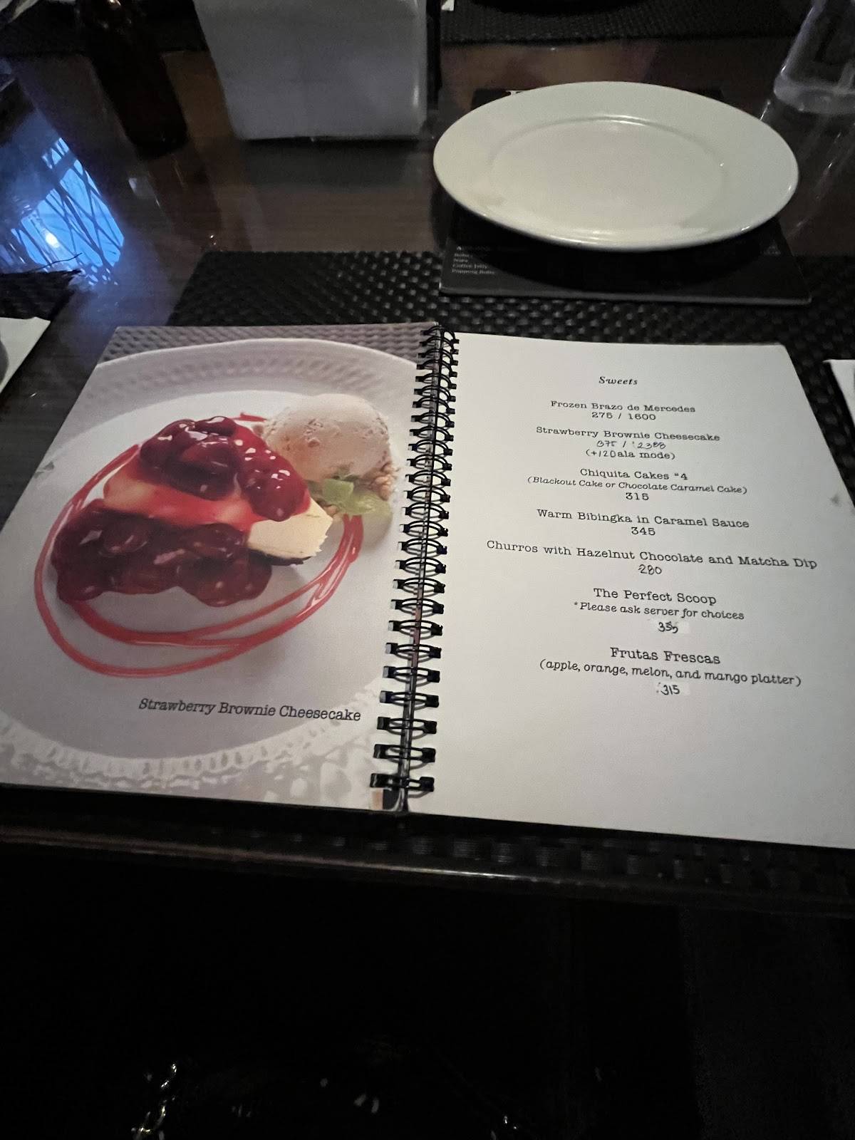 Menu at Delgado.112 restaurant, Quezon City