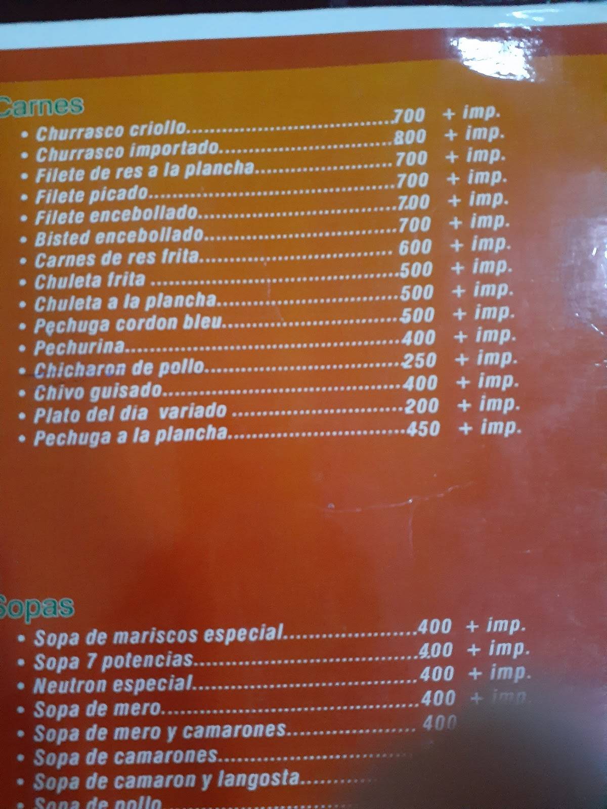 Carta de Delicias Elias Restaurant, Santo Domingo, C. 14 de Junio 29