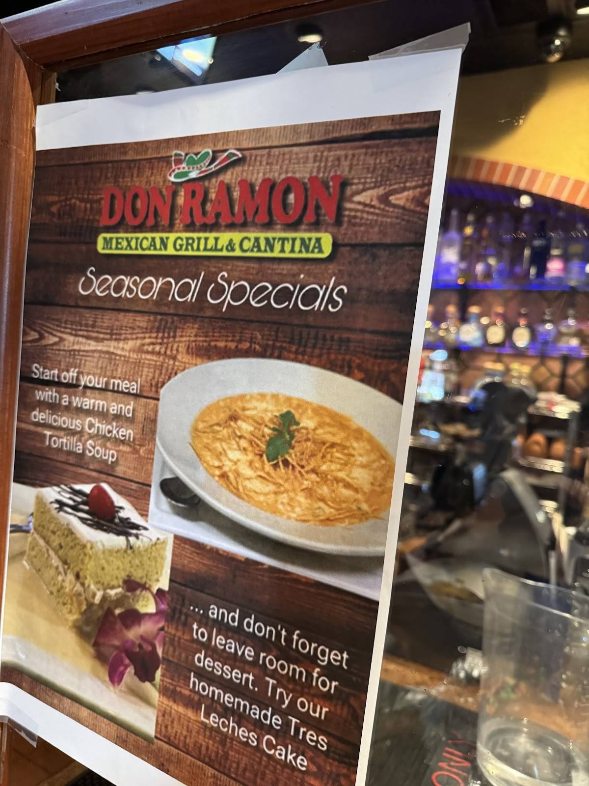 Menu at Don Ramon Mexican Restaurant, Cleveland, Richmond Rd