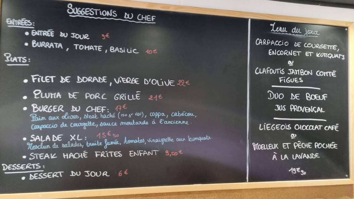 Menu au Du Goût A La Toque restaurant, Léguevin