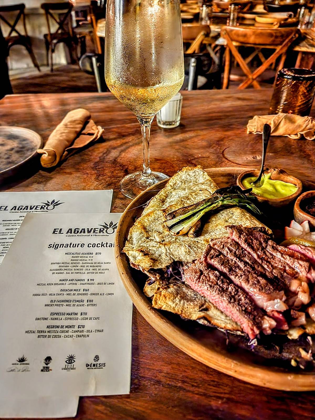 Carta del restaurante El Agavero Cocina Ancestral & Mezcaleria, Tulum