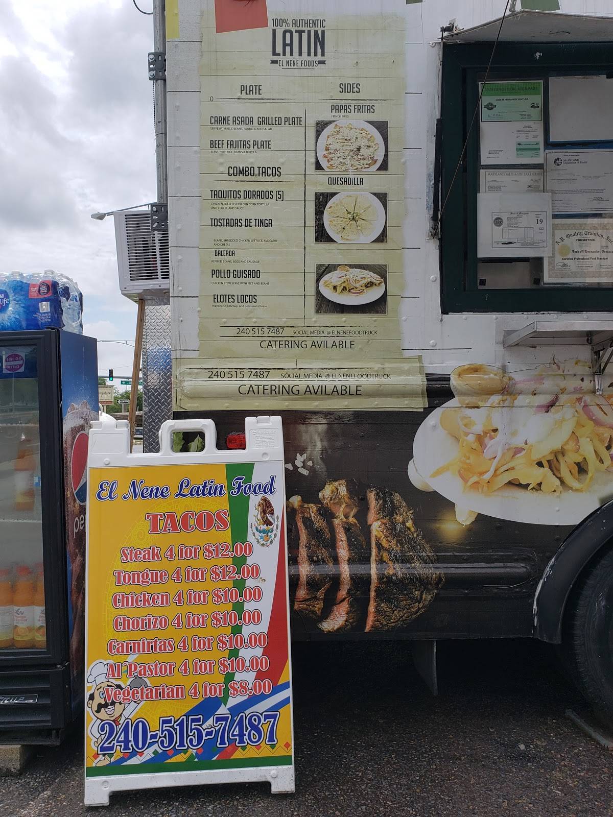 Menu at El Nene Latin Food restaurant, Chester
