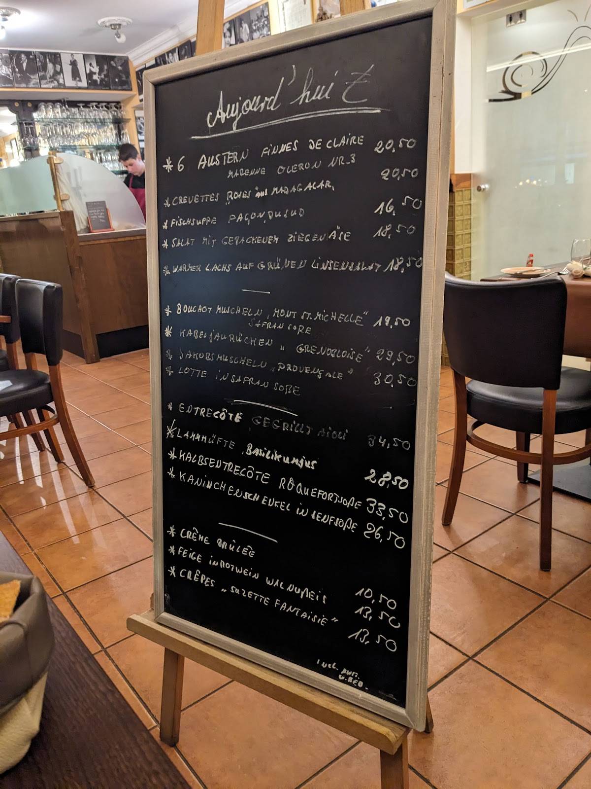 Speisekarte von Restaurant Escargot Chez Eric, Saarlouis