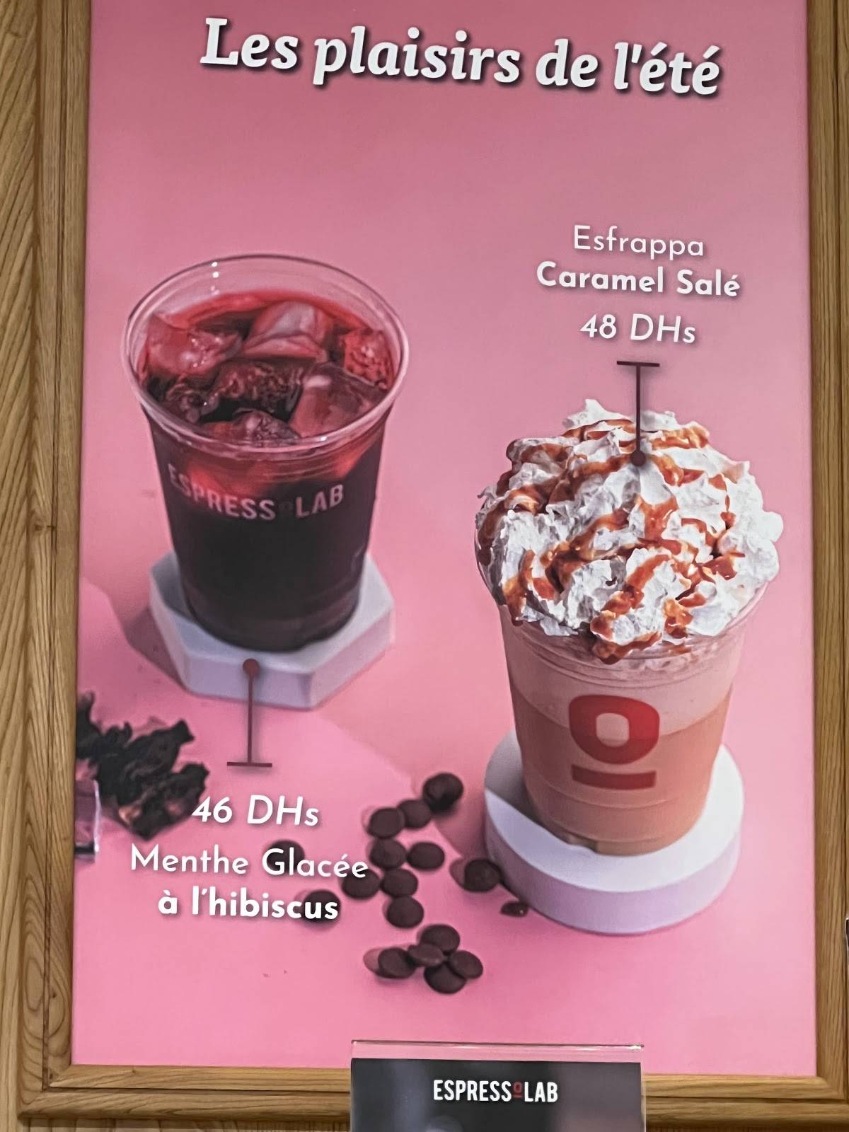 Speisekarte von Espresso Lab restaurant, Agadir