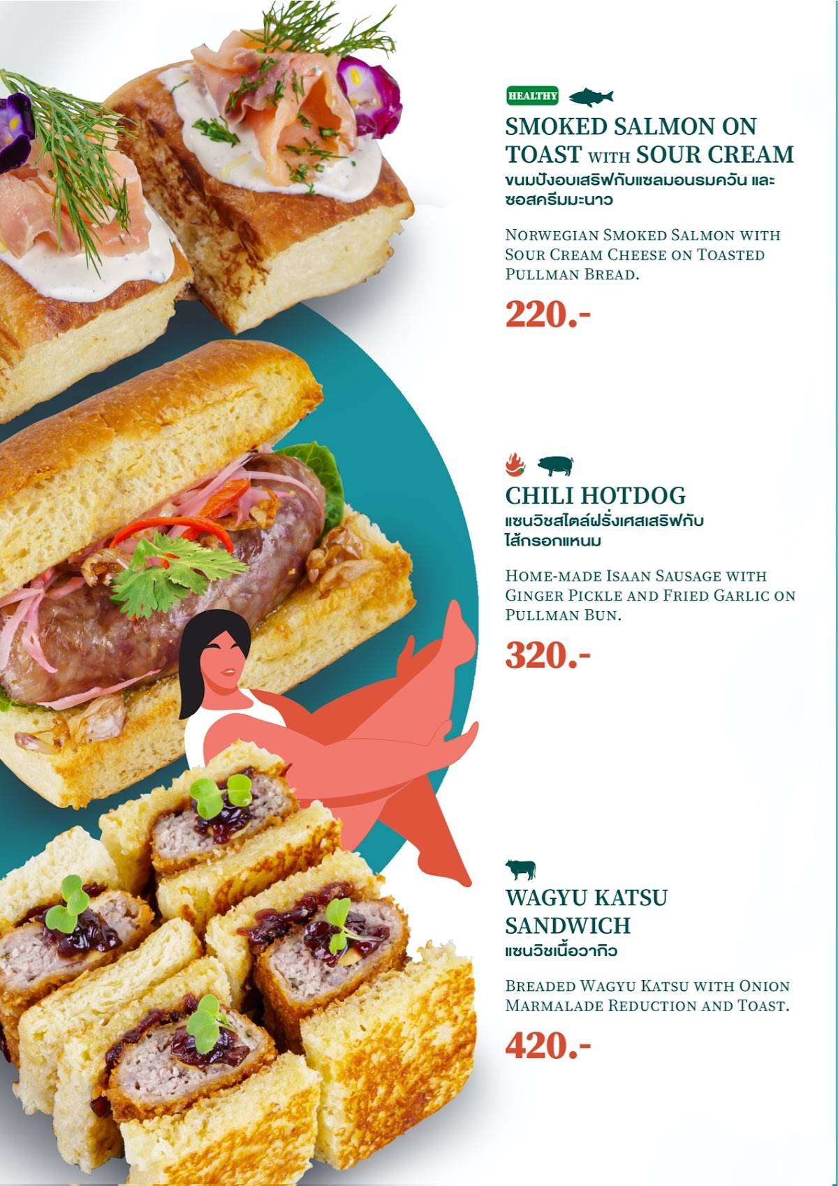 Menu at Fat Coco Seafood Club, Pattaya City