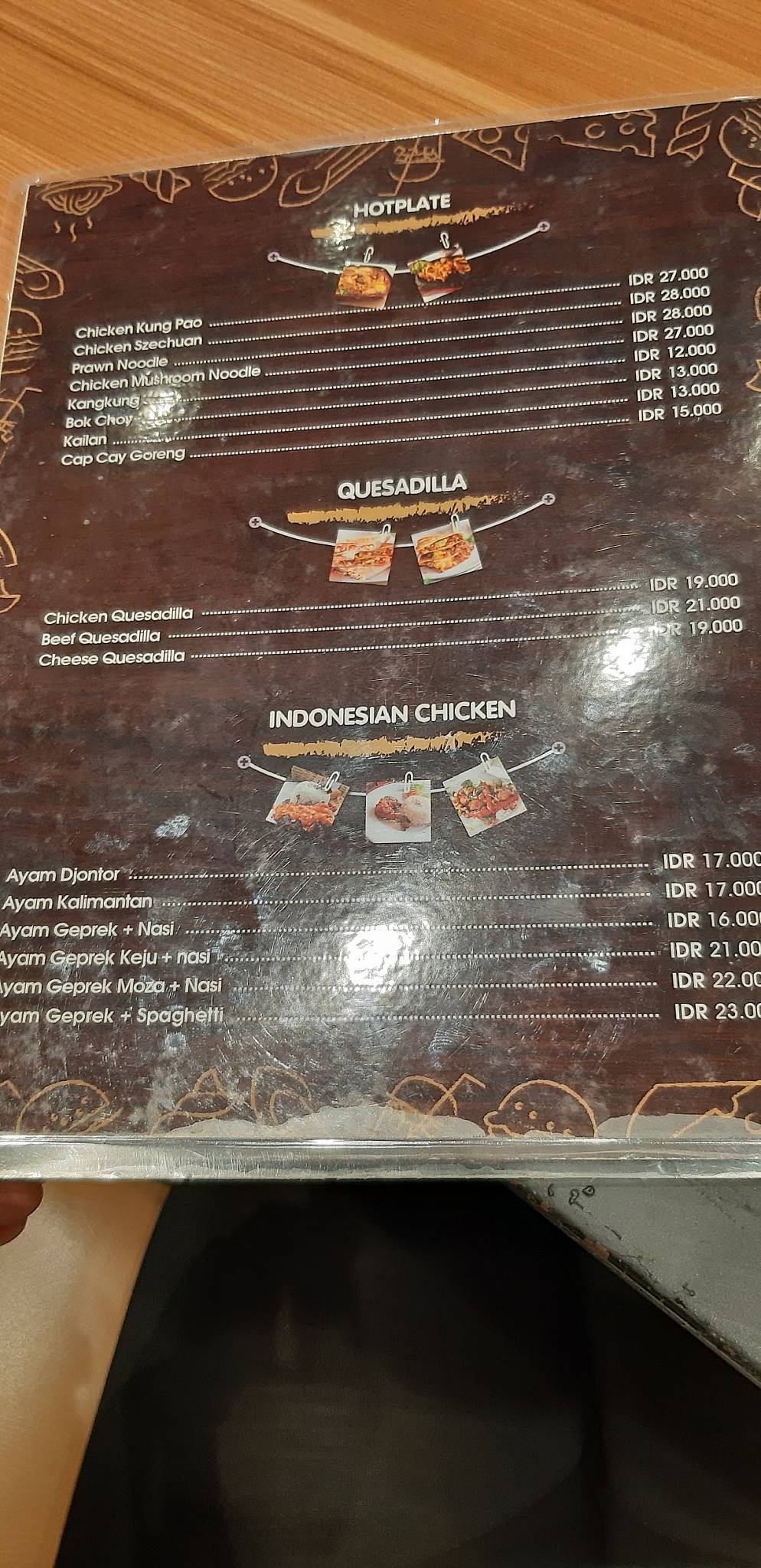 Menu at Graha Foodpedia Pasar Baru, Central Jakarta