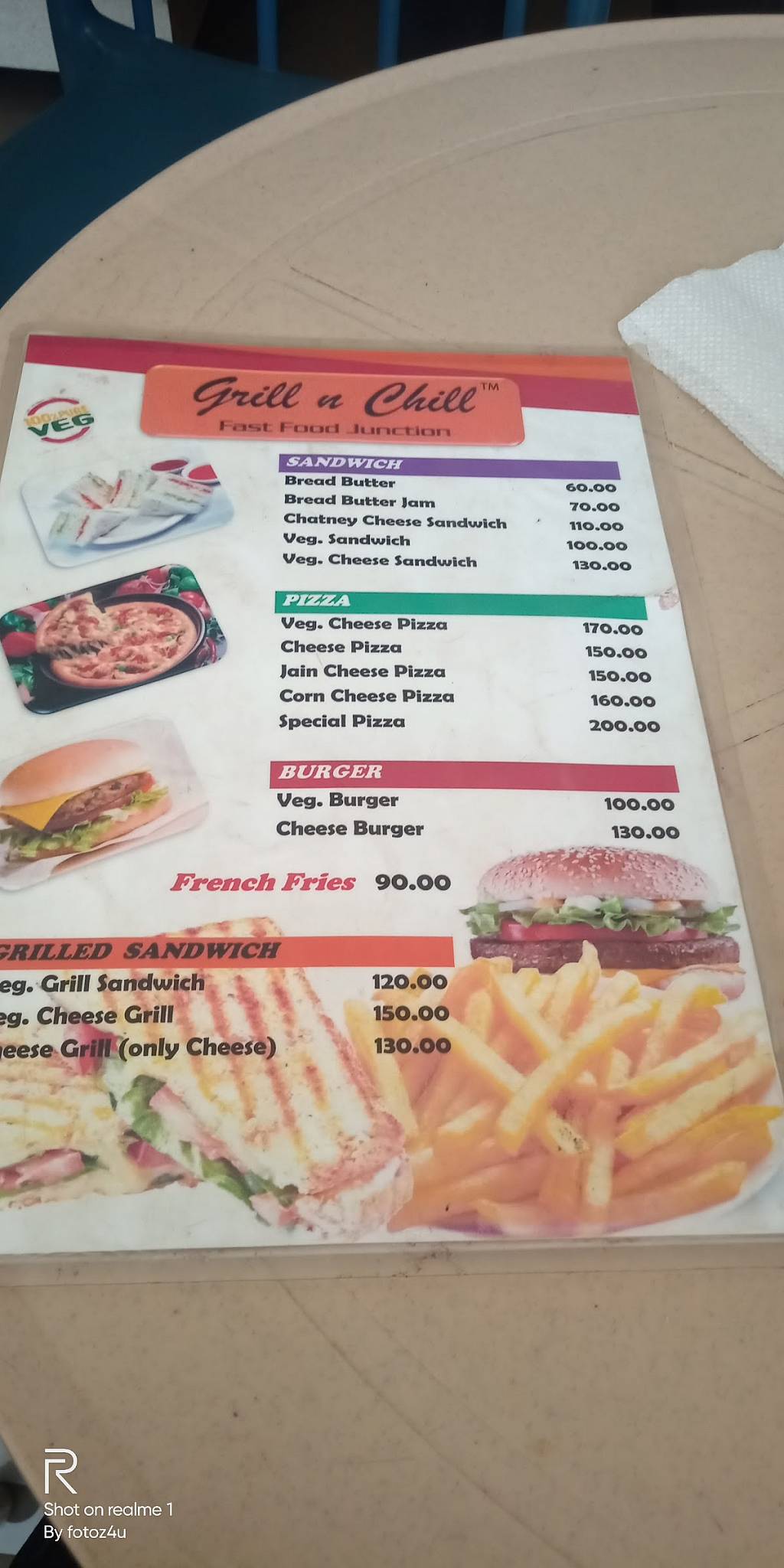 Menu at Grill n Chill - Fast Food Junction, Mahabaleshwar