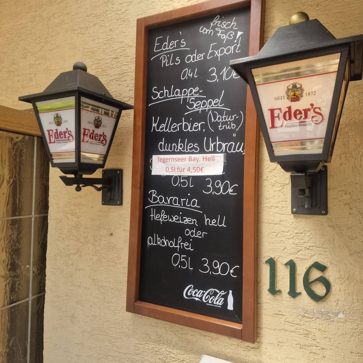 Speisekarte von Landgasthof und Pension Zum Grünen Baum restaurant ...