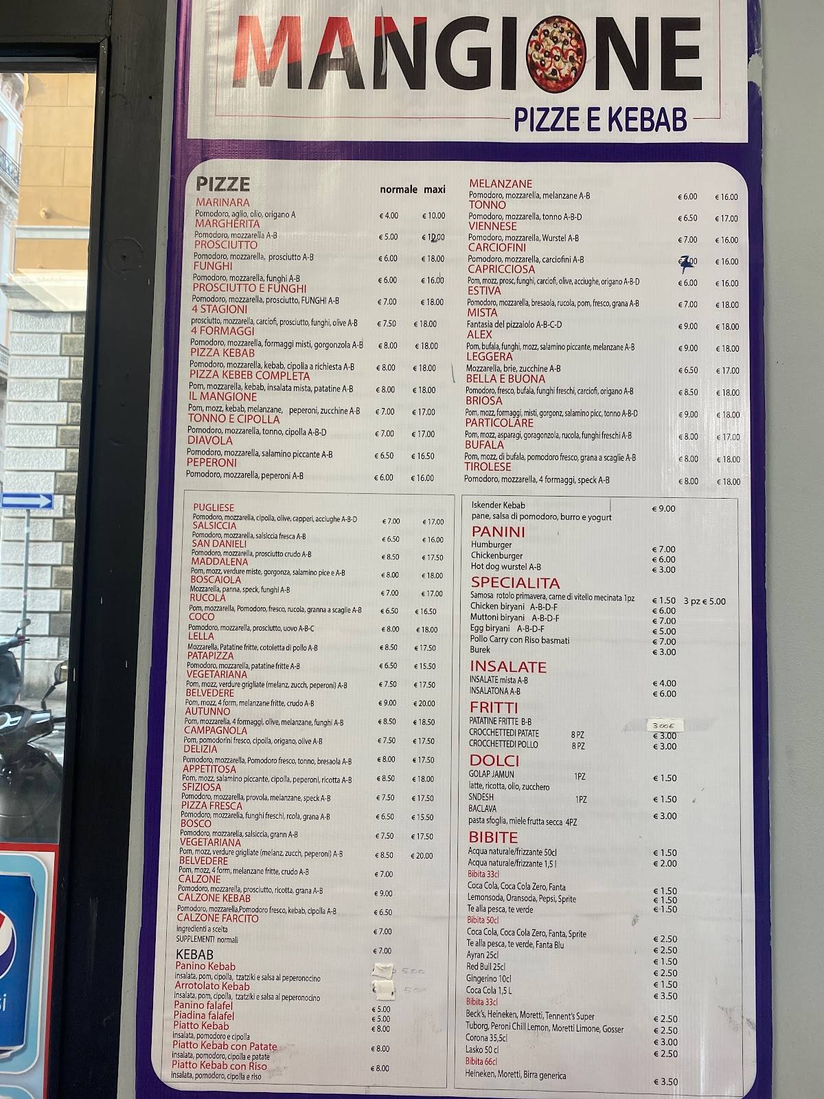 Speisekarte von Il Mangione restaurant, Triest