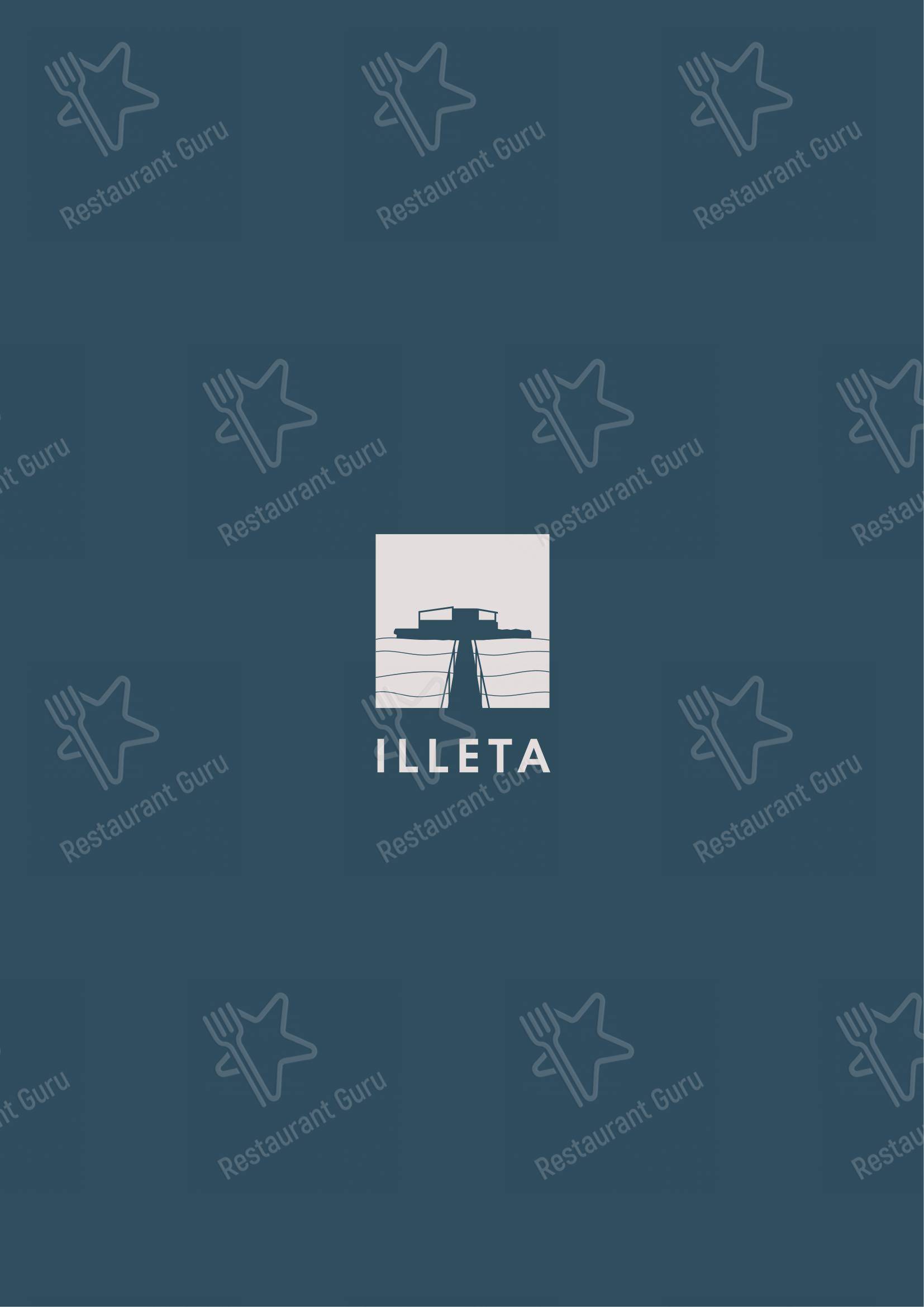 Menu at Restaurant Illeta, Es Camp de Mar
