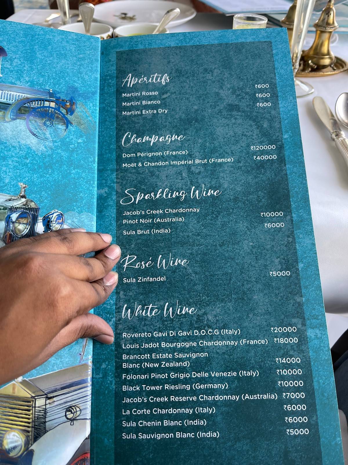 Menu at Jewel of Nizam - The Minar, Hyderabad, The Golkonda Resort