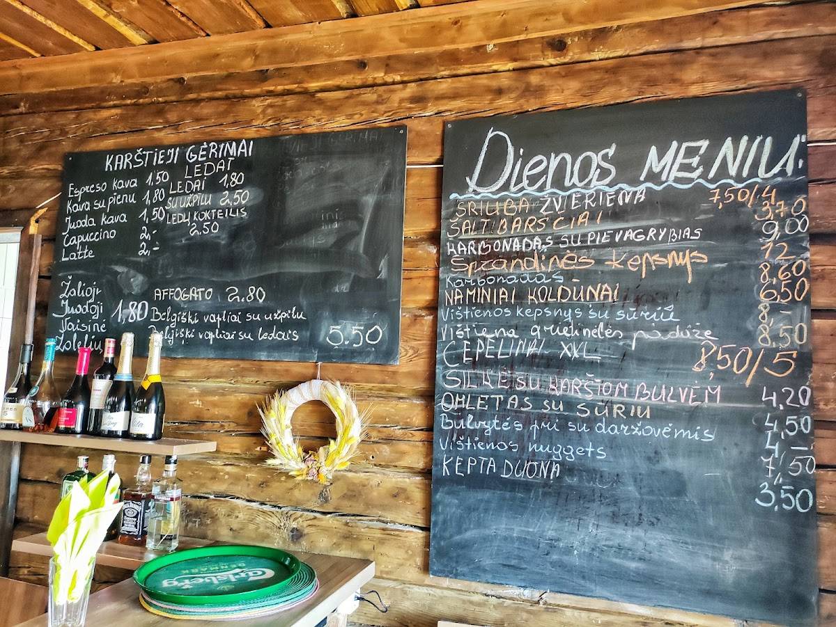 Menu at Kavinė “Žara” restaurant, Degučiai