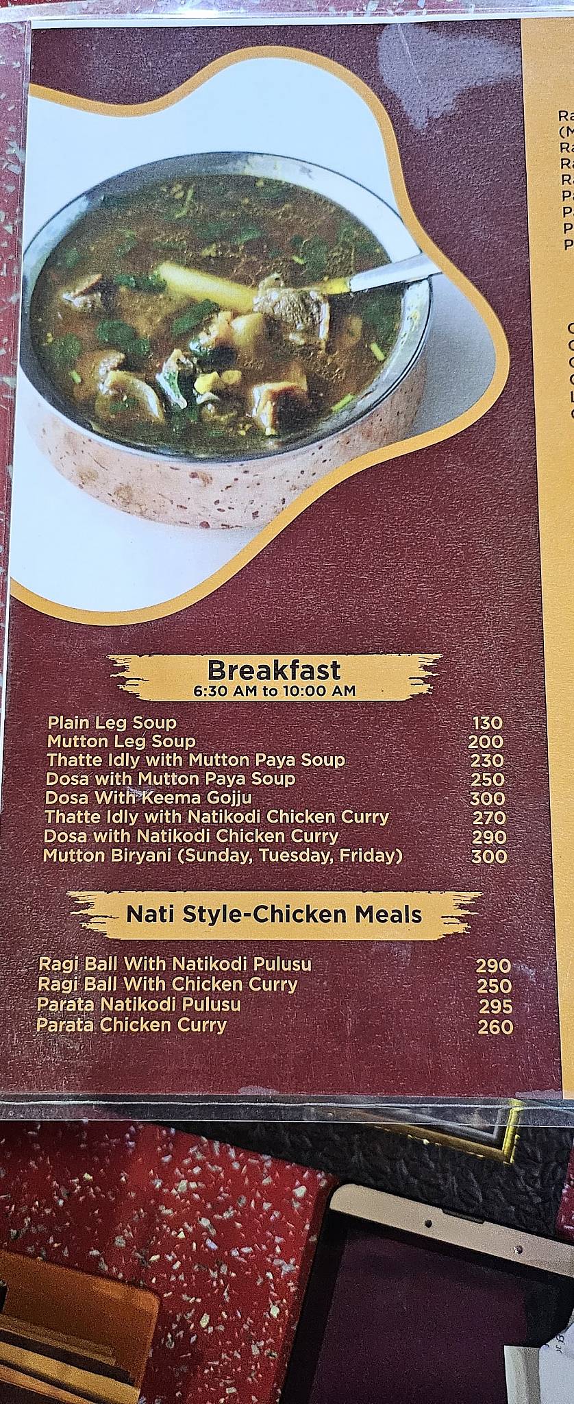 Menu at Lemon Leaf- Malur, Malur