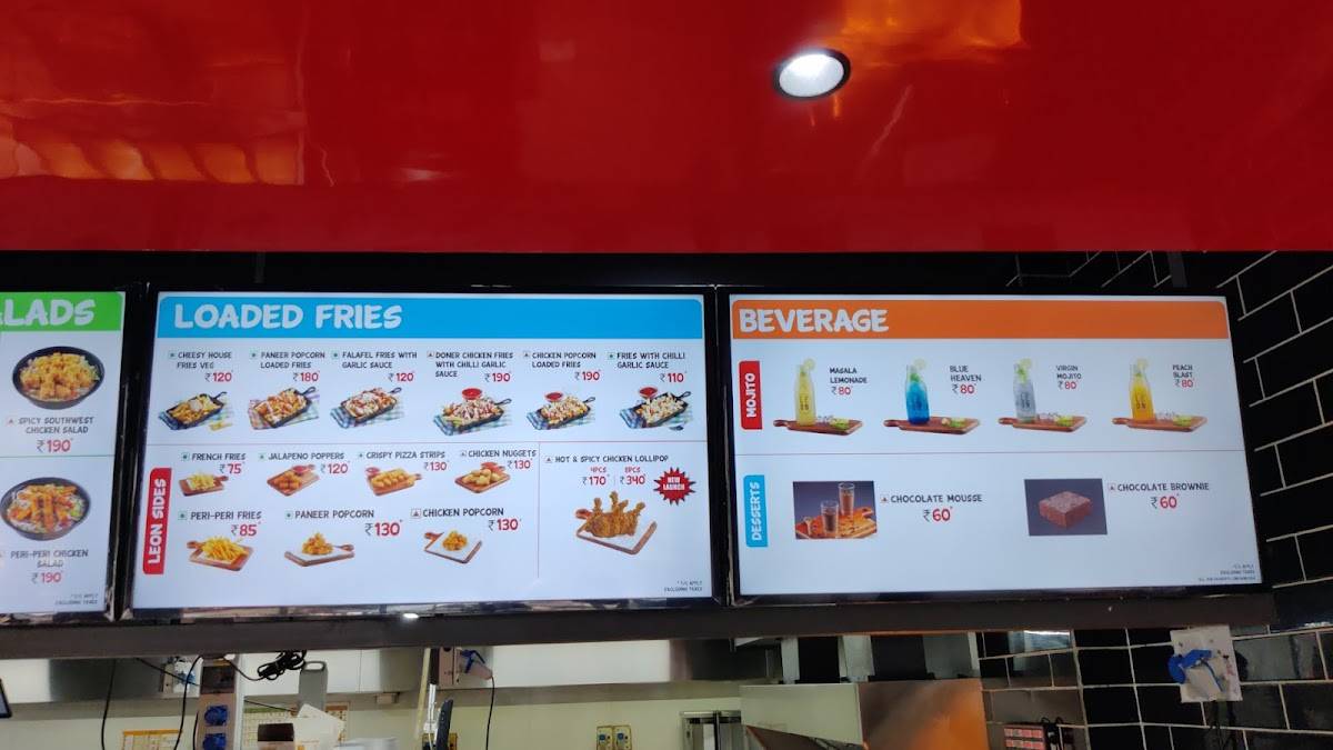 Menu at Leon Grill - Ayyappa Nagar, Bengaluru