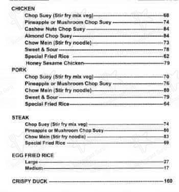 Menu at Mr Foo restaurant, Cape Town, Goemans Garden Centre
