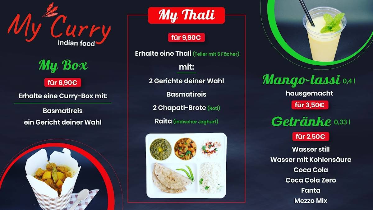 Carta del restaurante My Curry INDIAN FOOD, Singen