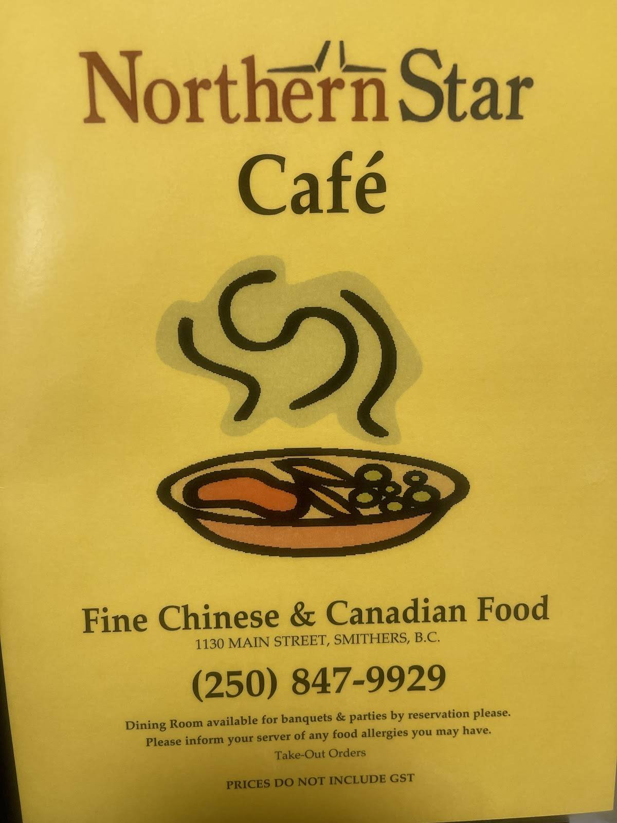 Menu at Northern Star Cafe, Smithers