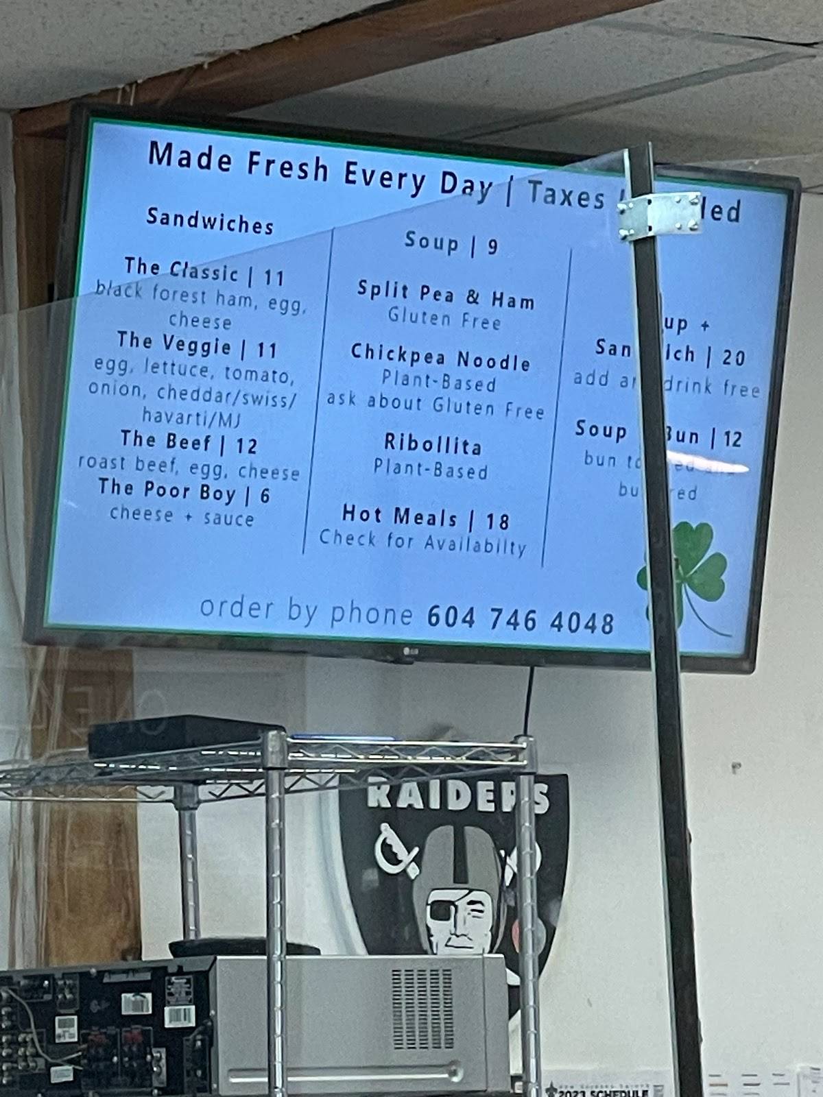 Menu at O'Neill's Home Cooking restaurant, Abbotsford