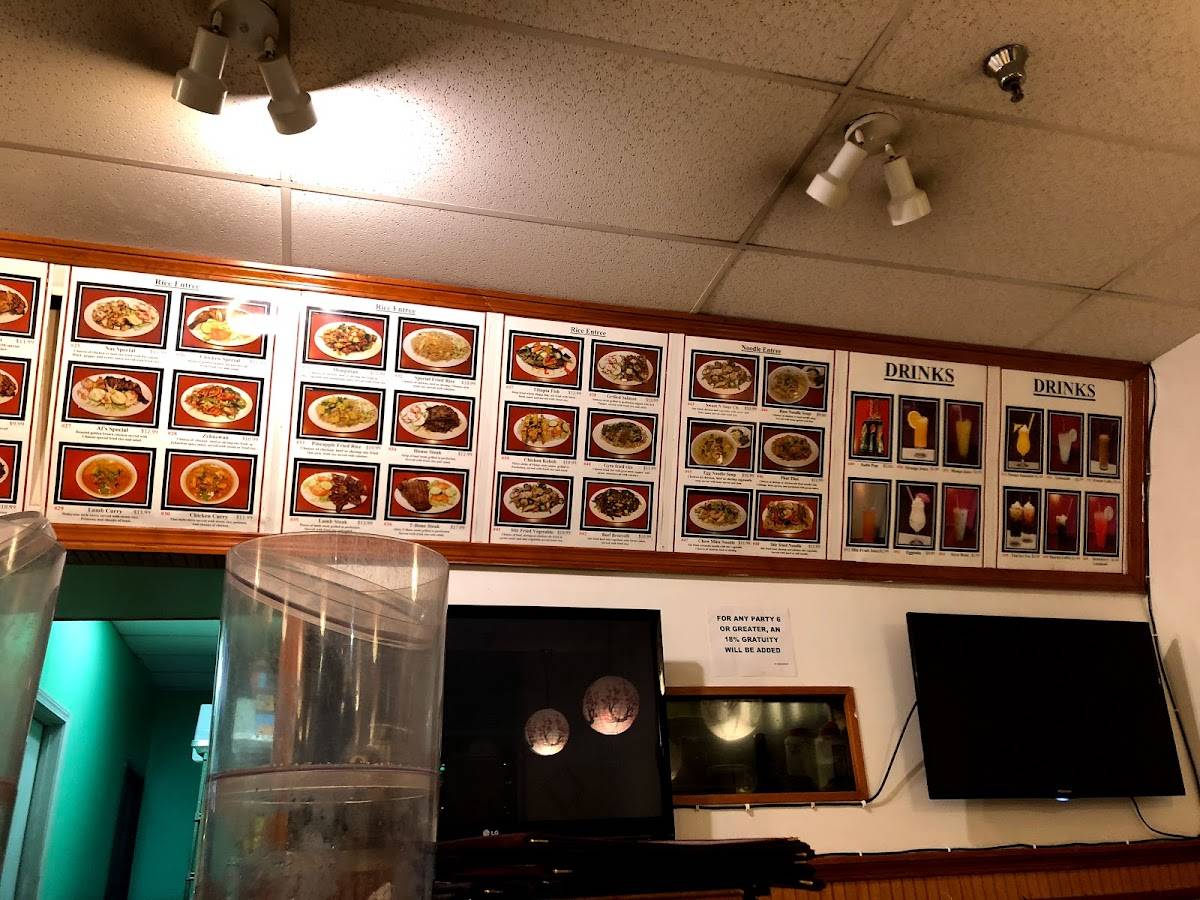 Menu at Olympic Express restaurant, Seattle