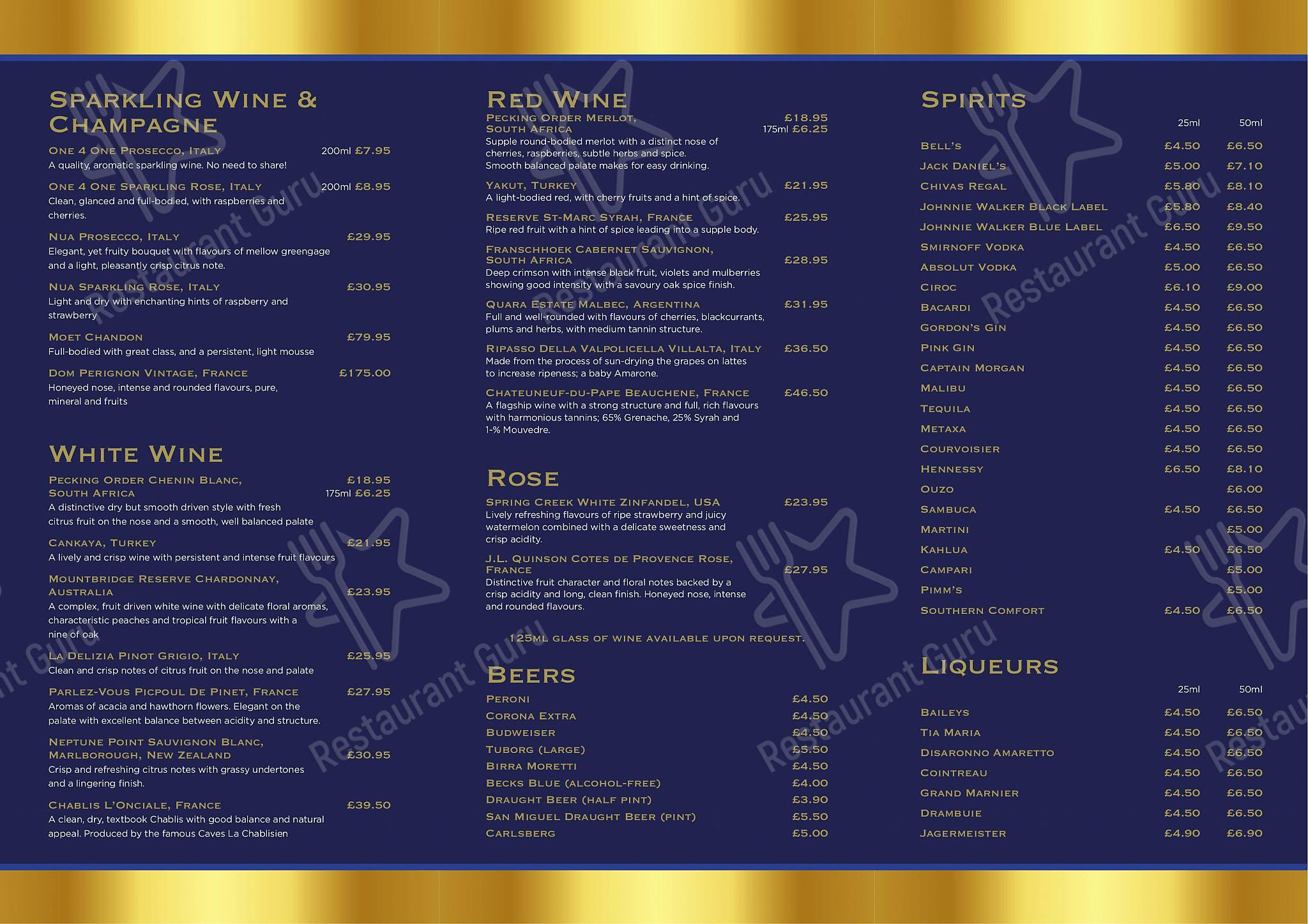 Menu at Olympus Greek Restaurant, Hornchurch