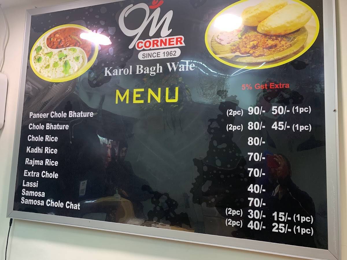 Menu at Om Corner - Karol Bagh Wale, Gurugram