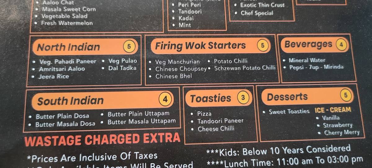 Menu at Oscar Pizza, Surat, E 201-Aagam Vivianna mall